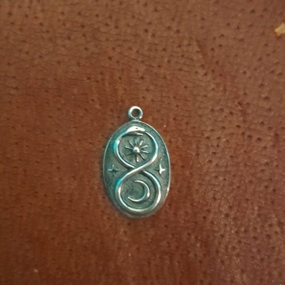 Jewelry | Oval Infinity Snake With Sun And Moon Pendant | Poshmark